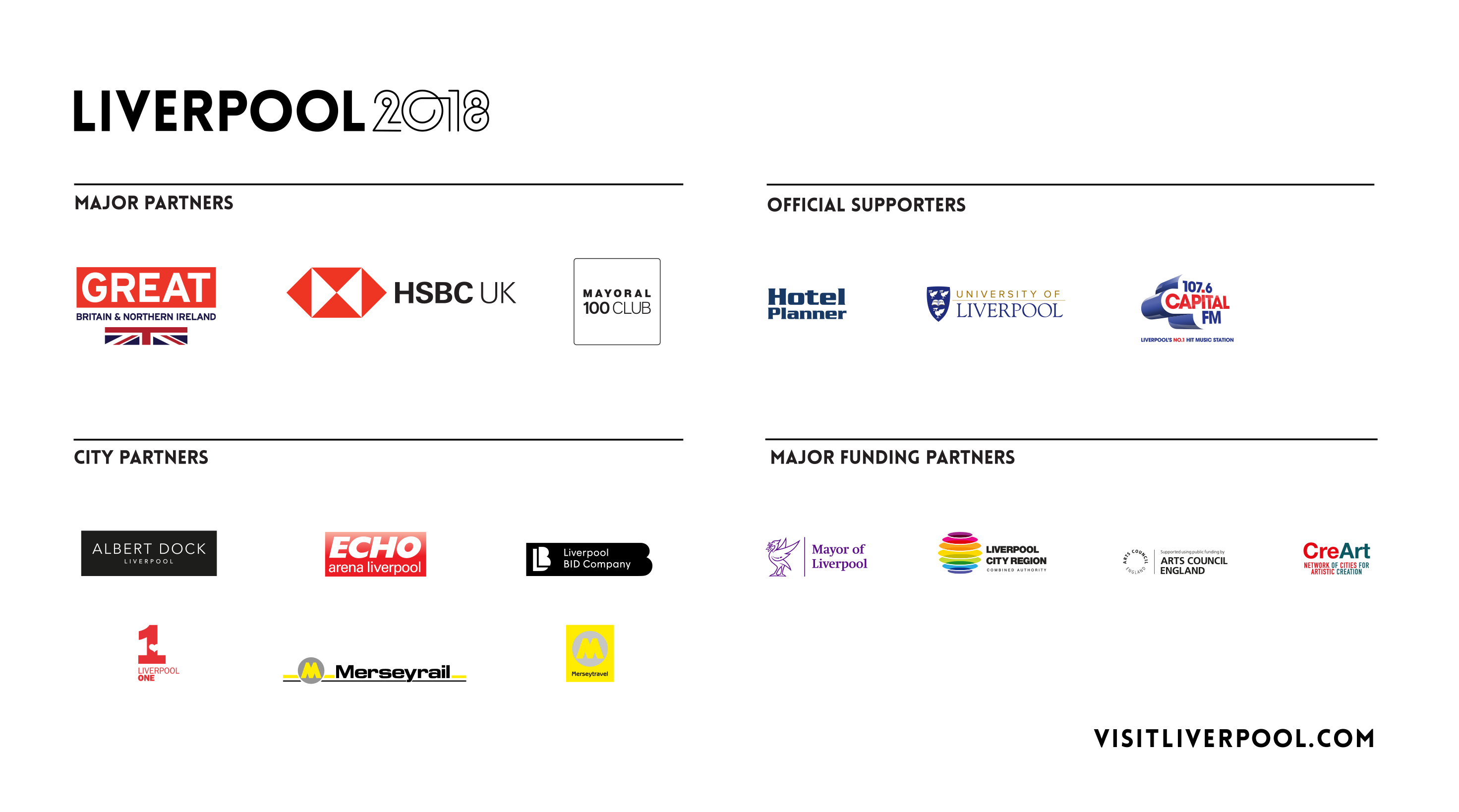 #Liverpool2018 Sponsors & Partners - Culture Liverpool